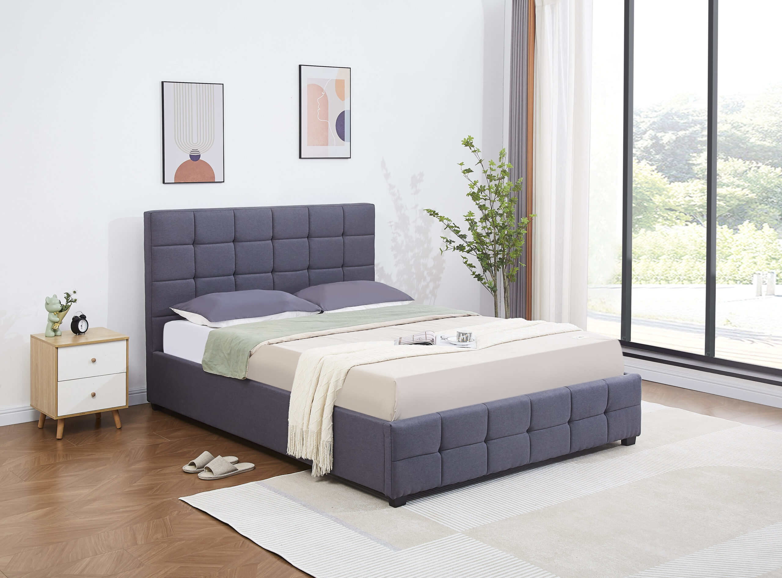 Lucy Fabric Bed Frame - Easy Home Furniture
