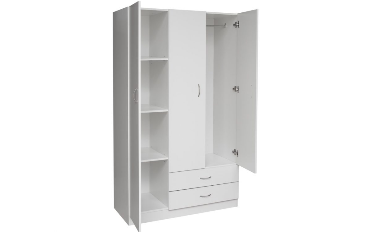 Wardrobe - Cottage Robe Walnut - Easy Home Furniture