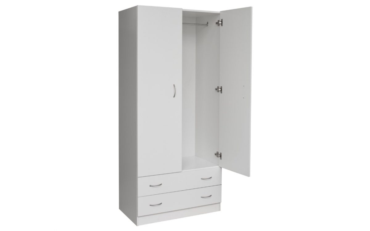 Mission Wardrobe White - Easy Home Furniture