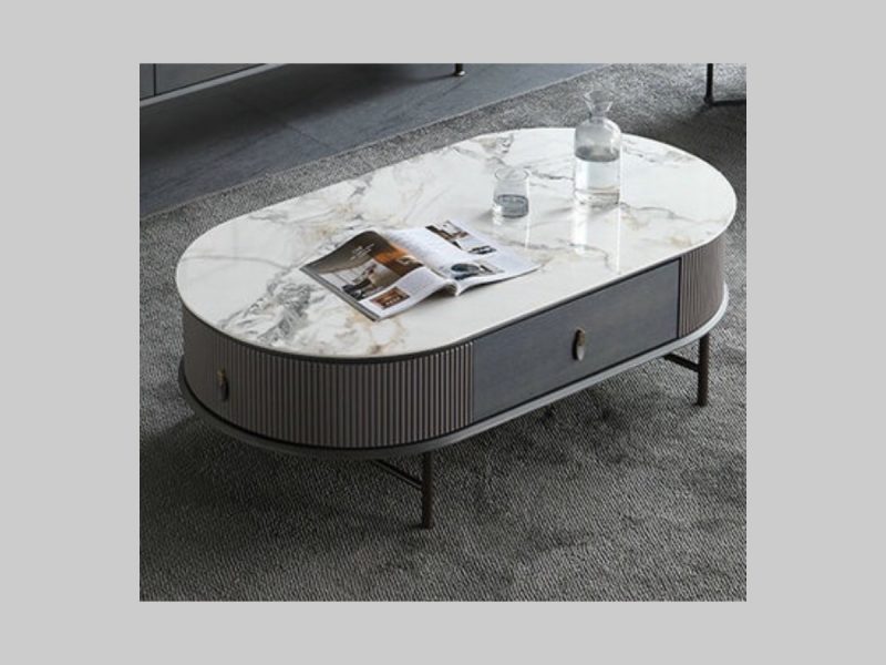 Elsa Coffee Table - Sintered Stone Top - Easy Home Furniture