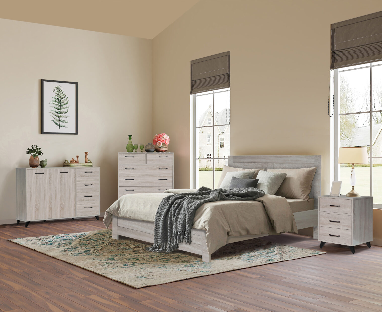 Hana Queen Bedroom Suite - Easy Home Furniture