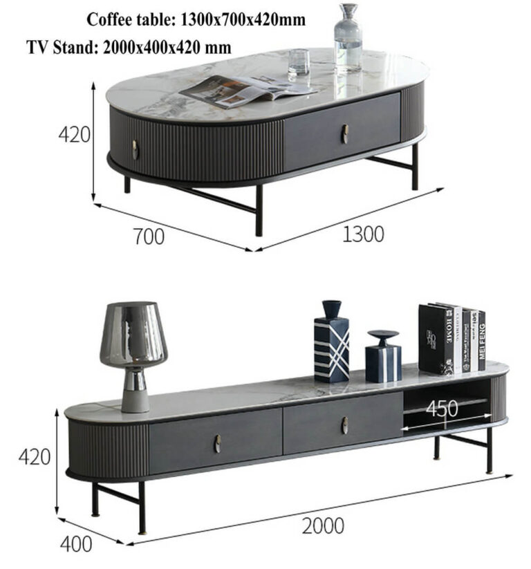 Elsa TV unit and Coffee Table Set - Easy Home Furniture
